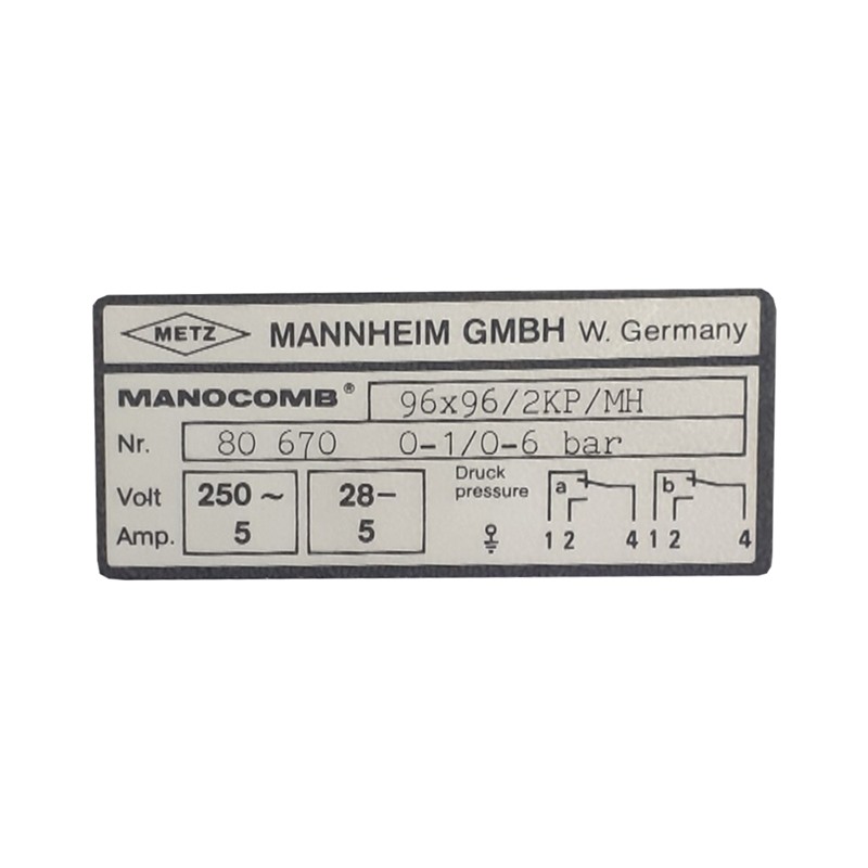 خرید و قیمت سوئیچ فشار برند Manocomb مدل 96×96 | ابزارفایندر